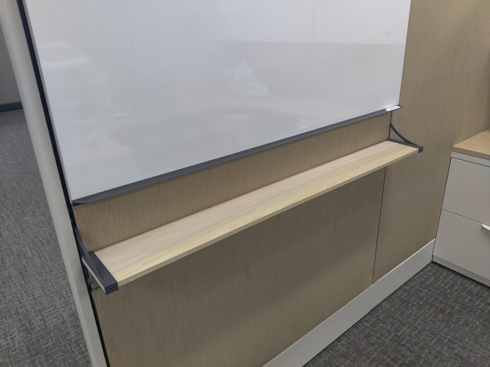 Shelf Brackets for Haworth COMPOSE Cubicle Walls, 6" Depth [brackets ...