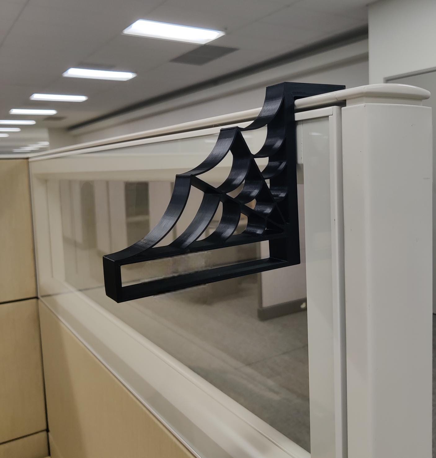 Set of 2 1"x6" Board Adjustable Over the Cubicle Wall Web Shelf ...
