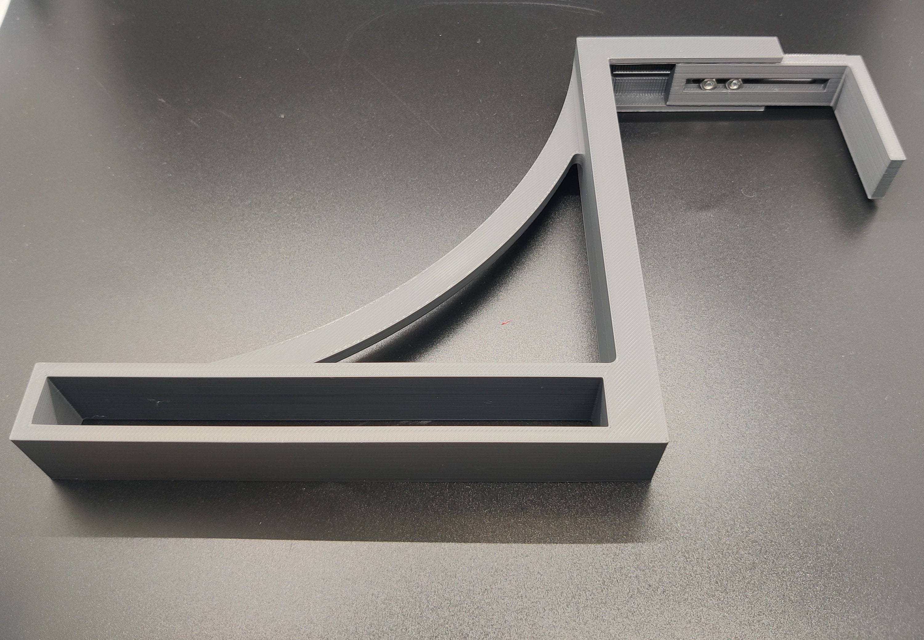 Adjustable Over the Wall Cubicle Shelf Brackets, PLA Plastic [brackets ...