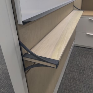 Shelf Brackets for Haworth COMPOSE Cubicle Walls, 6" Depth [brackets ...