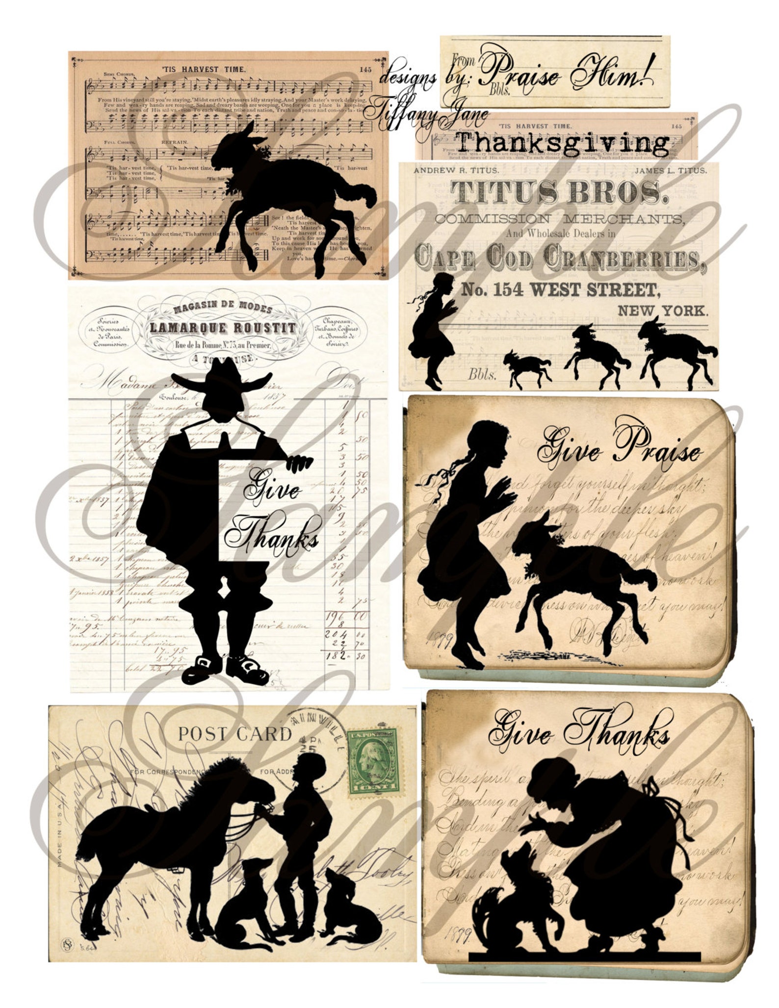 Give Praise Collage Sheet - Etsy