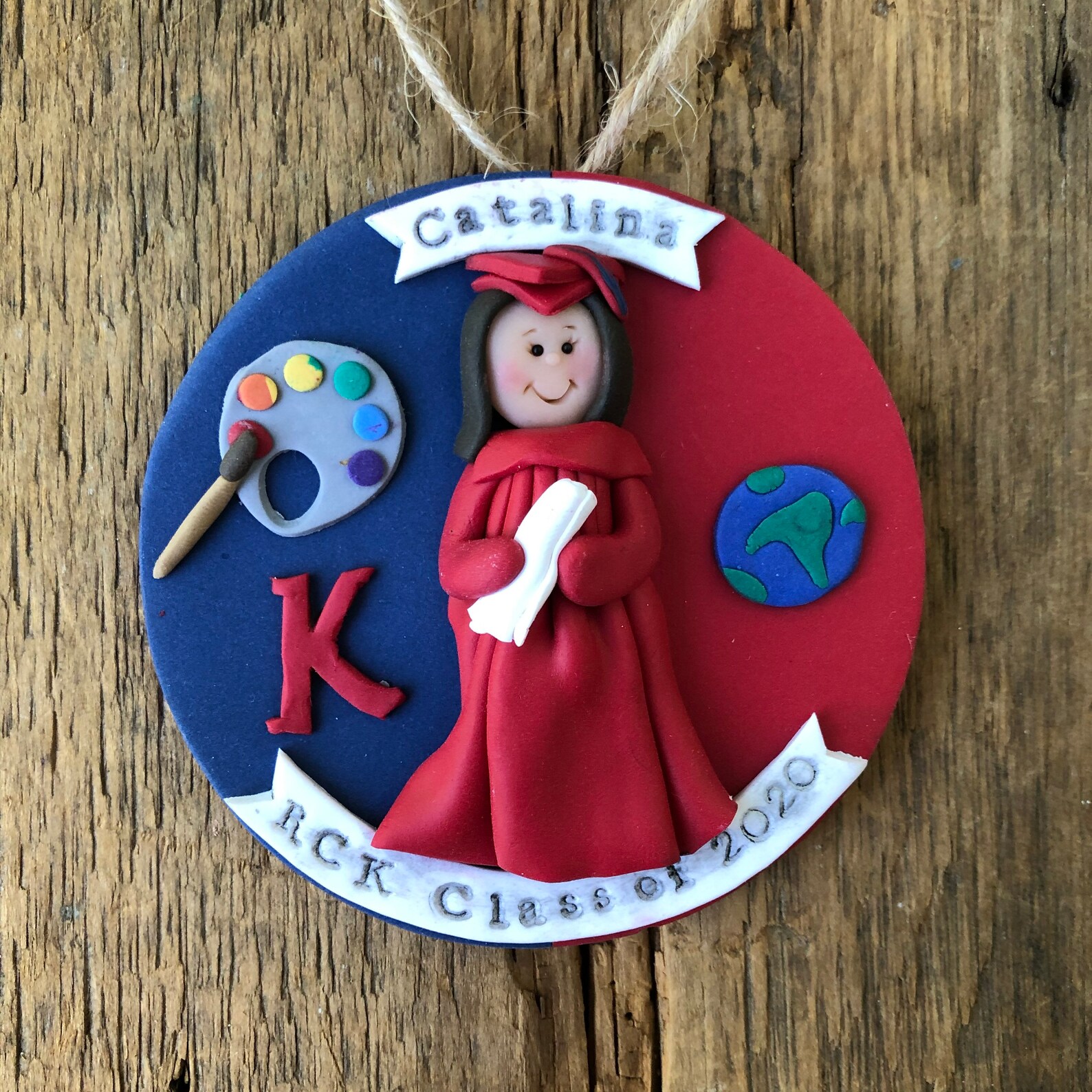 1 Person Graduate Clay Graduation Ornament Gift | Etsy