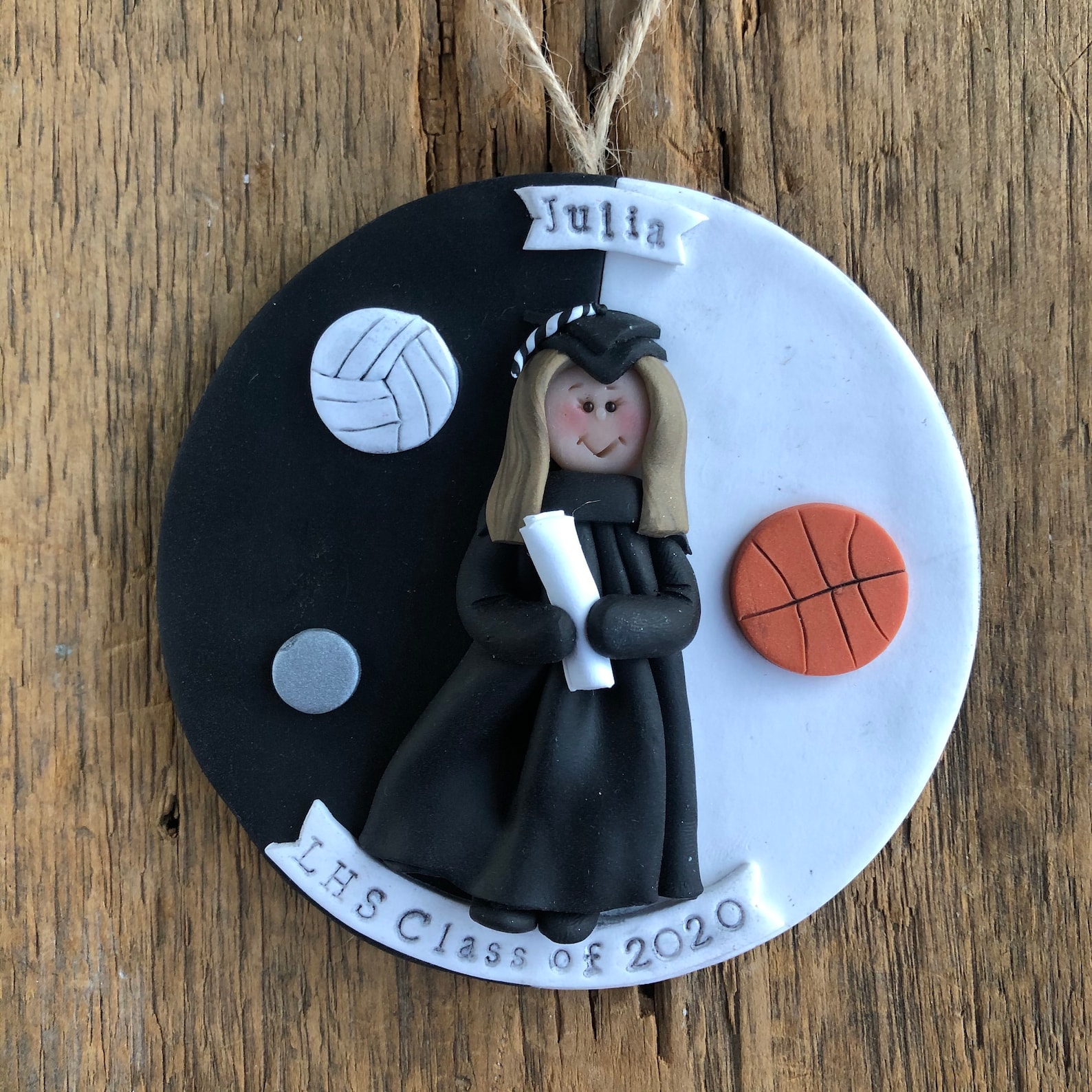 1 Person Graduate Clay Graduation Ornament Gift - Etsy