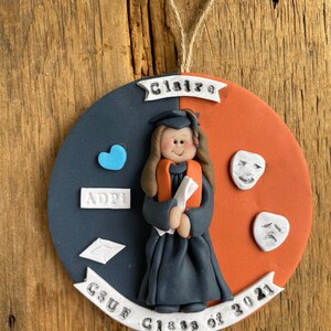 1 Person Graduate Clay Graduation Ornament Gift - Etsy