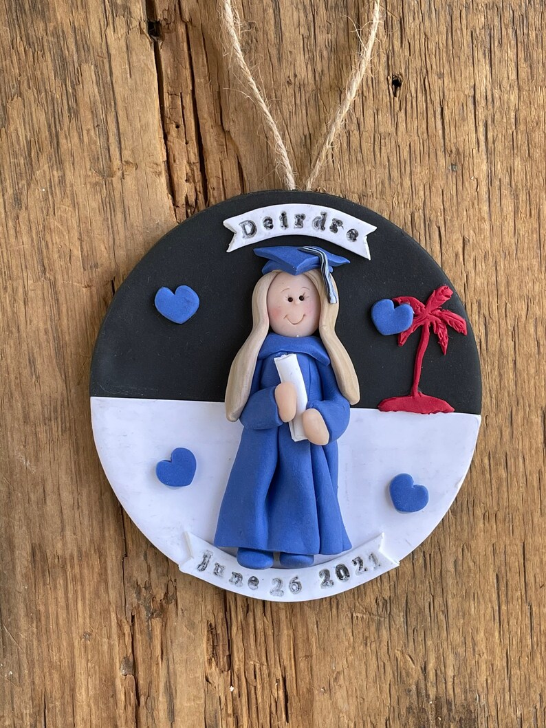 1 Person Graduate Clay Graduation Ornament Gift - Etsy