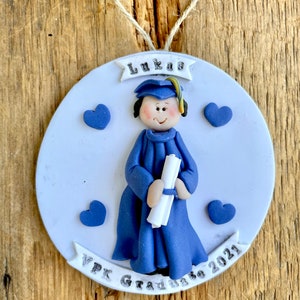 1 Person Graduate Clay Graduation Ornament Gift - Etsy