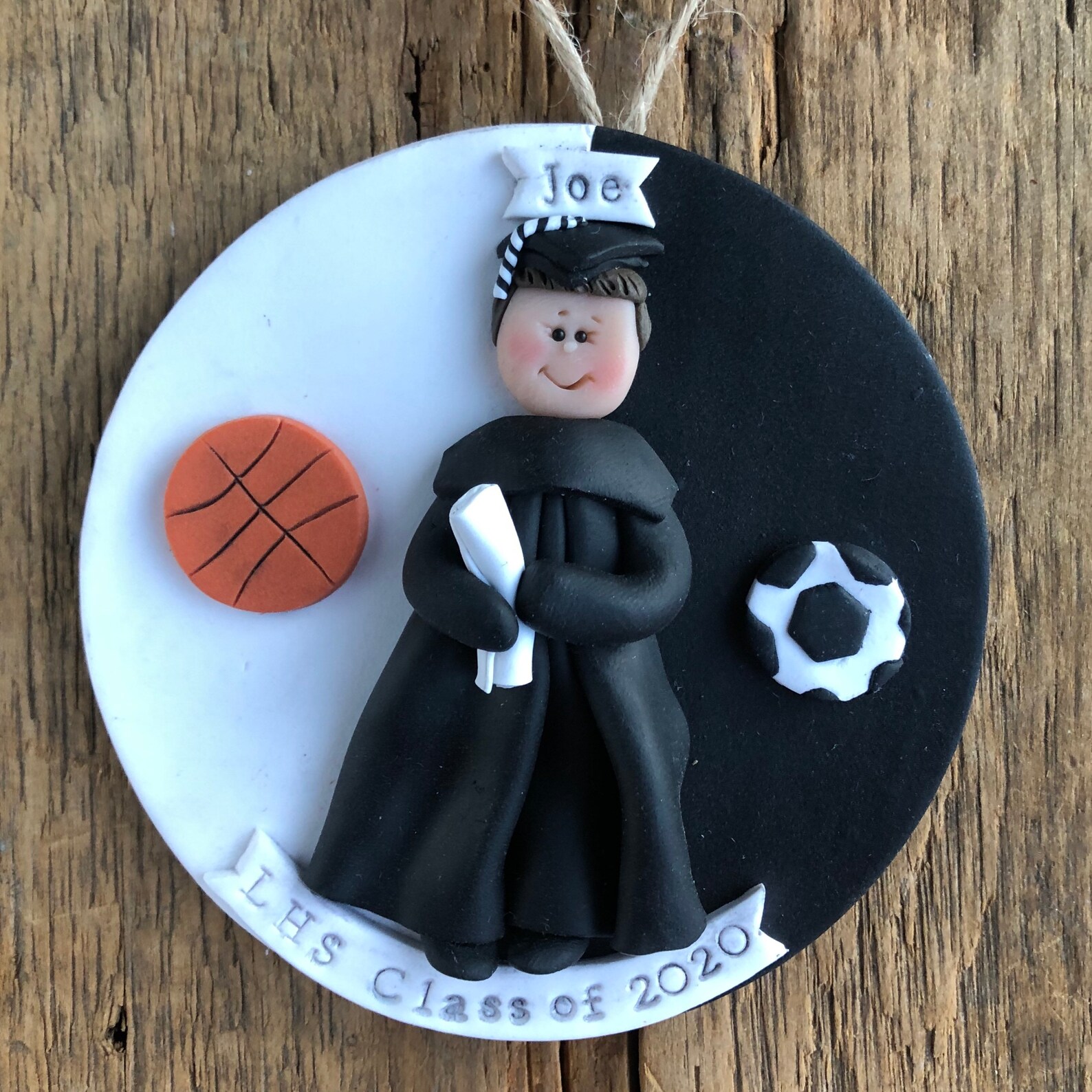 1 Person Graduate Clay Graduation Ornament Gift | Etsy