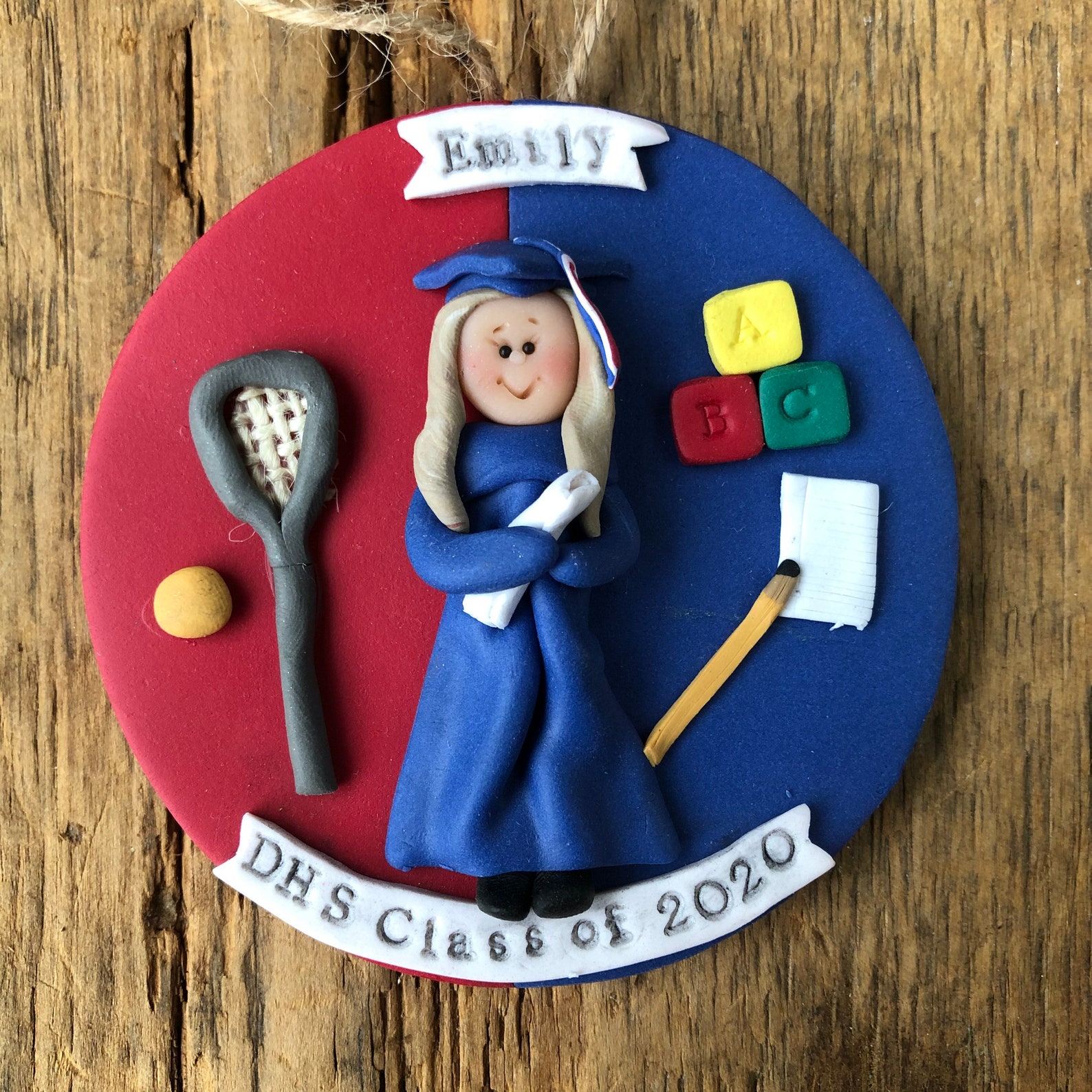 1 Person Graduate Clay Graduation Ornament Gift | Etsy