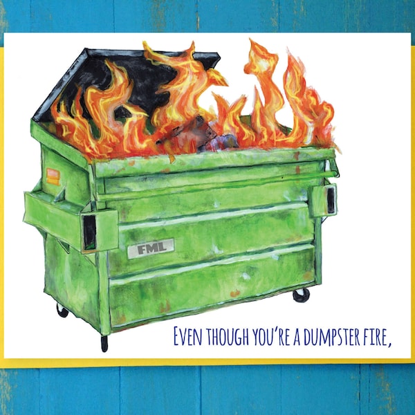 Dumpster Fire - Etsy