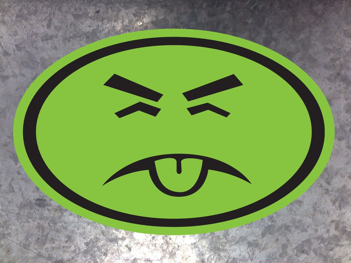 Mr. Yuk Euro Style Bumper Sticker | Etsy