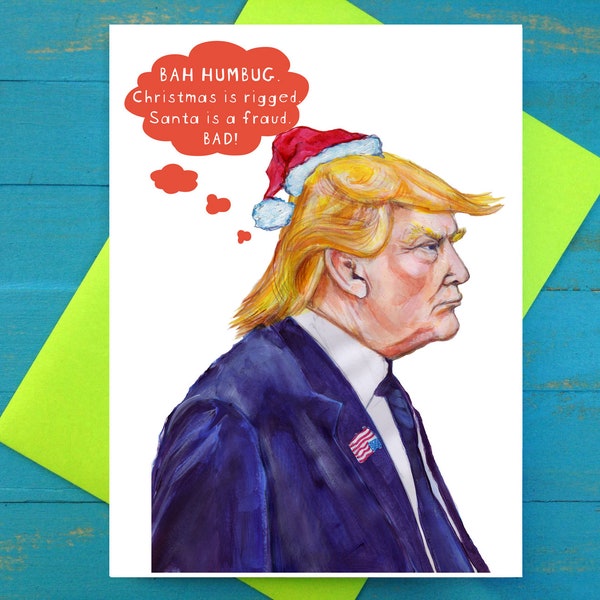 Trump Christmas Card - Etsy