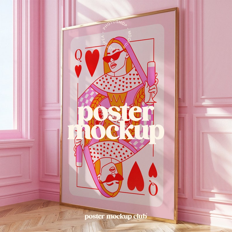 Preppy Picture Frame, Artwork Frame Mockup, Mockup Poster, Photoshop ...