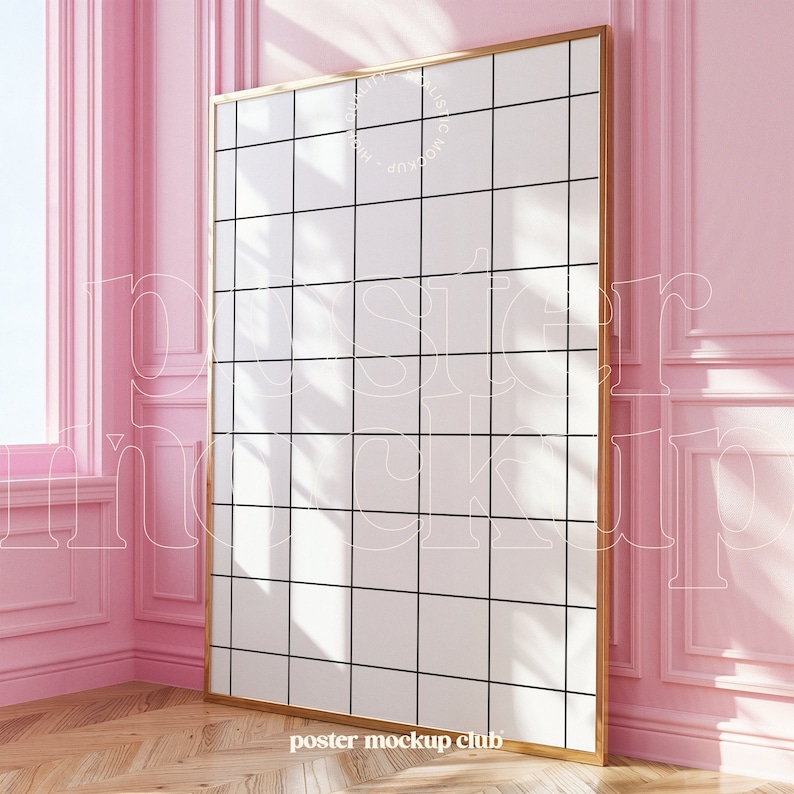 Preppy Picture Frame, Artwork Frame Mockup, Mockup Poster, Photoshop ...