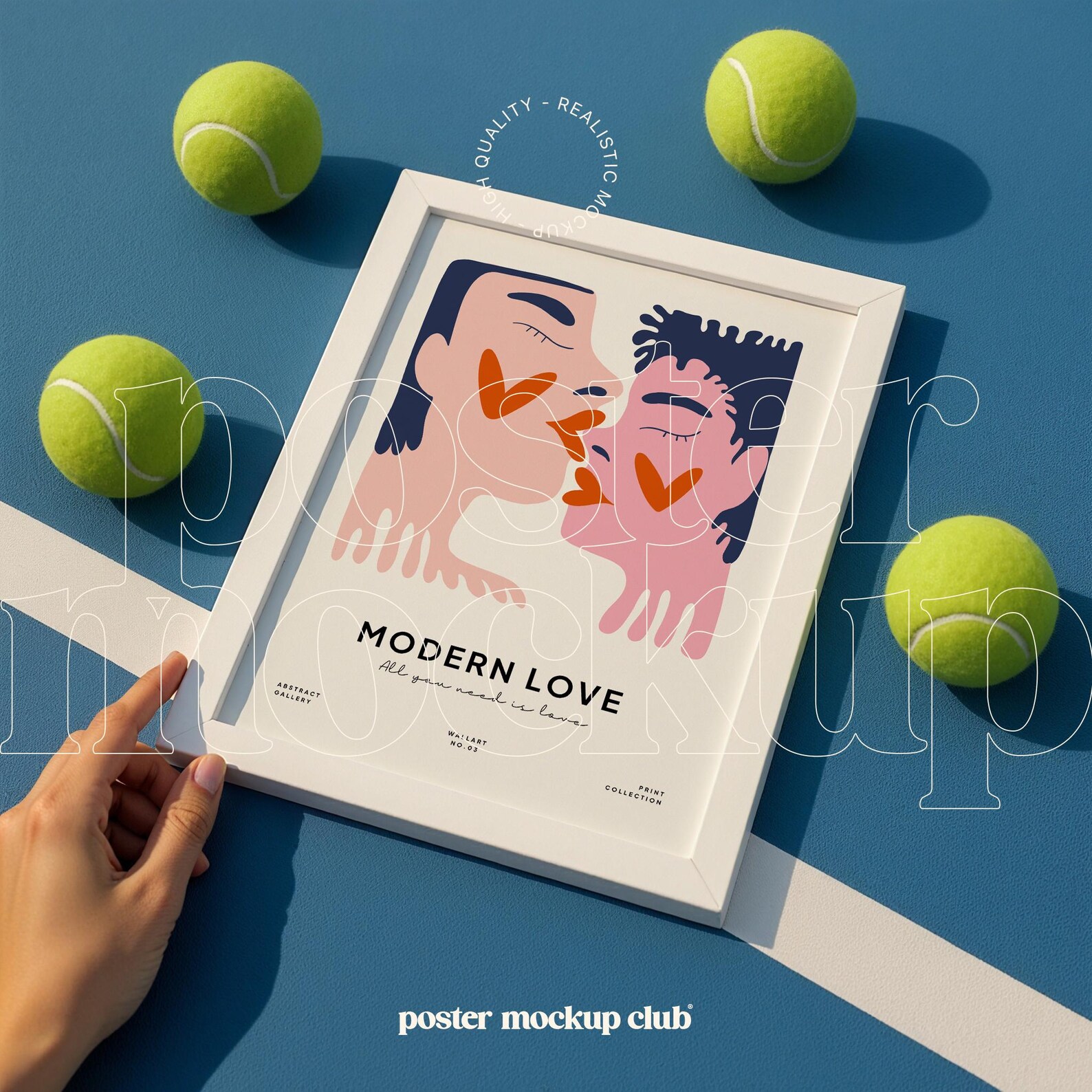 Psd Poster Mockup, Funky Frame Mockup, Playful Frame Mockup, the Poster ...