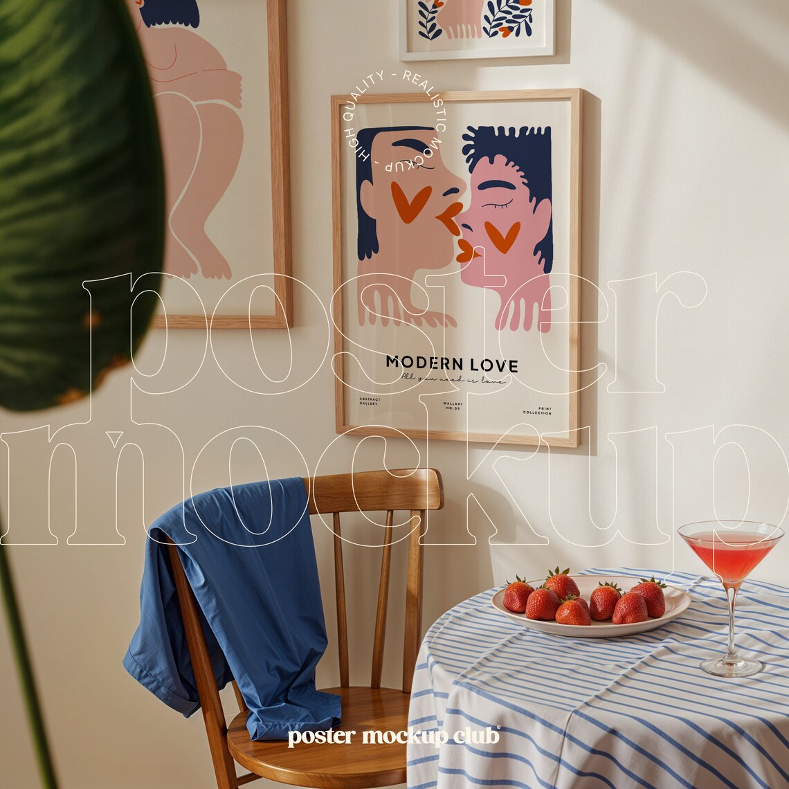 Poster Mockup, Artwork Frame Mockup, Three Poster Mockup, Picture Frame ...
