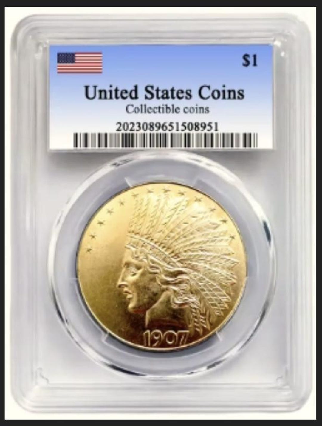 USA 10 Dollars 1907 Indian Head Coin Collectible Coins Collector Coin ...