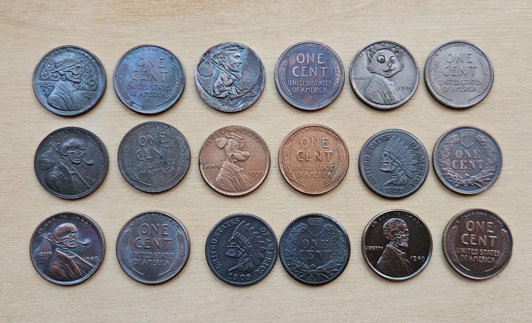 Us Coins 9 Hobo One Cents Coins Collection Rare Usa Coins for Gift ...