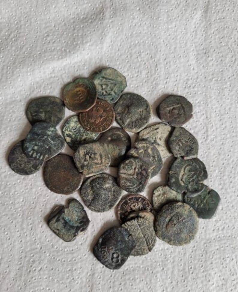Authentic Coins Lot 26 Macuquinas Coins 4 and 8 Maravedís Austrias ...