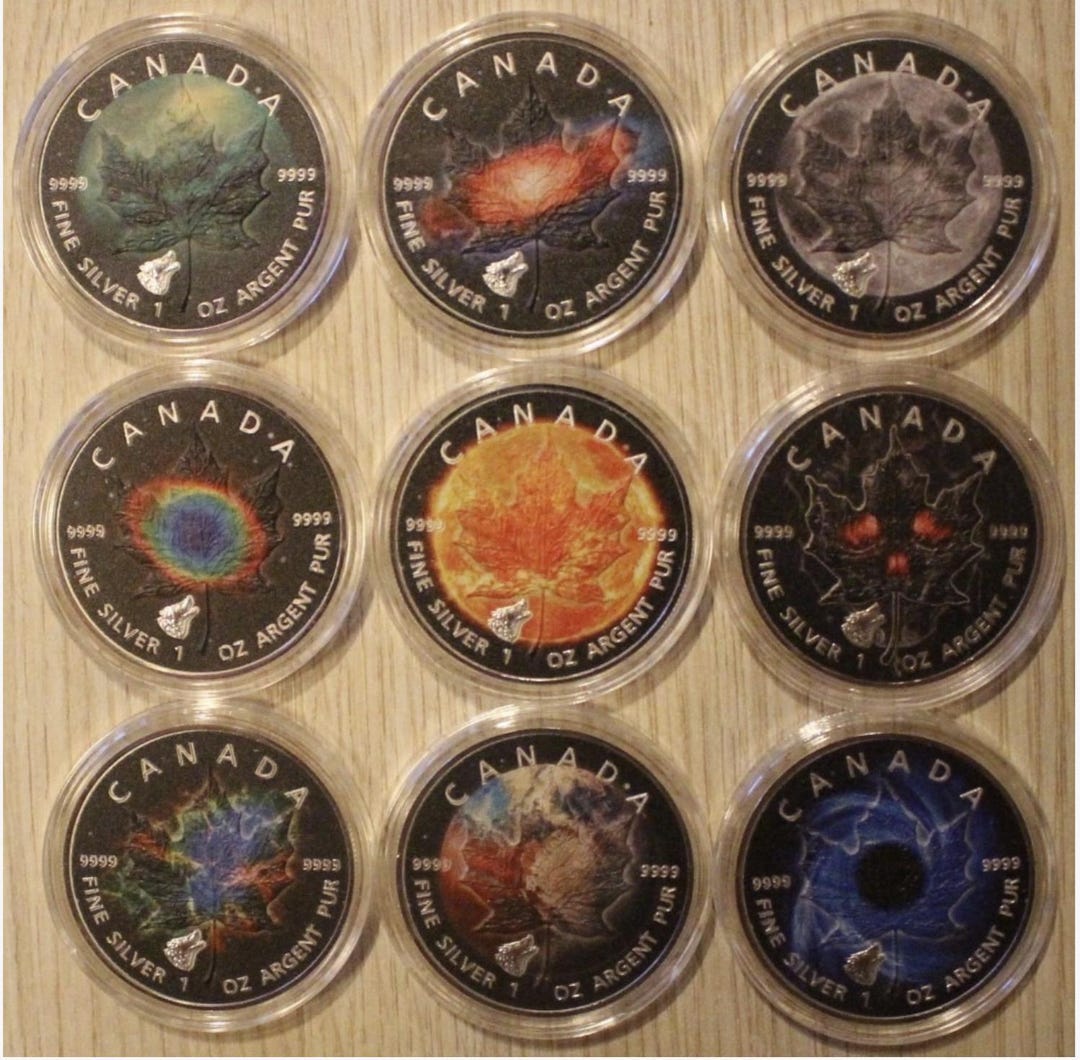 9 Canadian Set 5 Dollars Coins 2018 Collectibles Coins Perfect for Gift ...