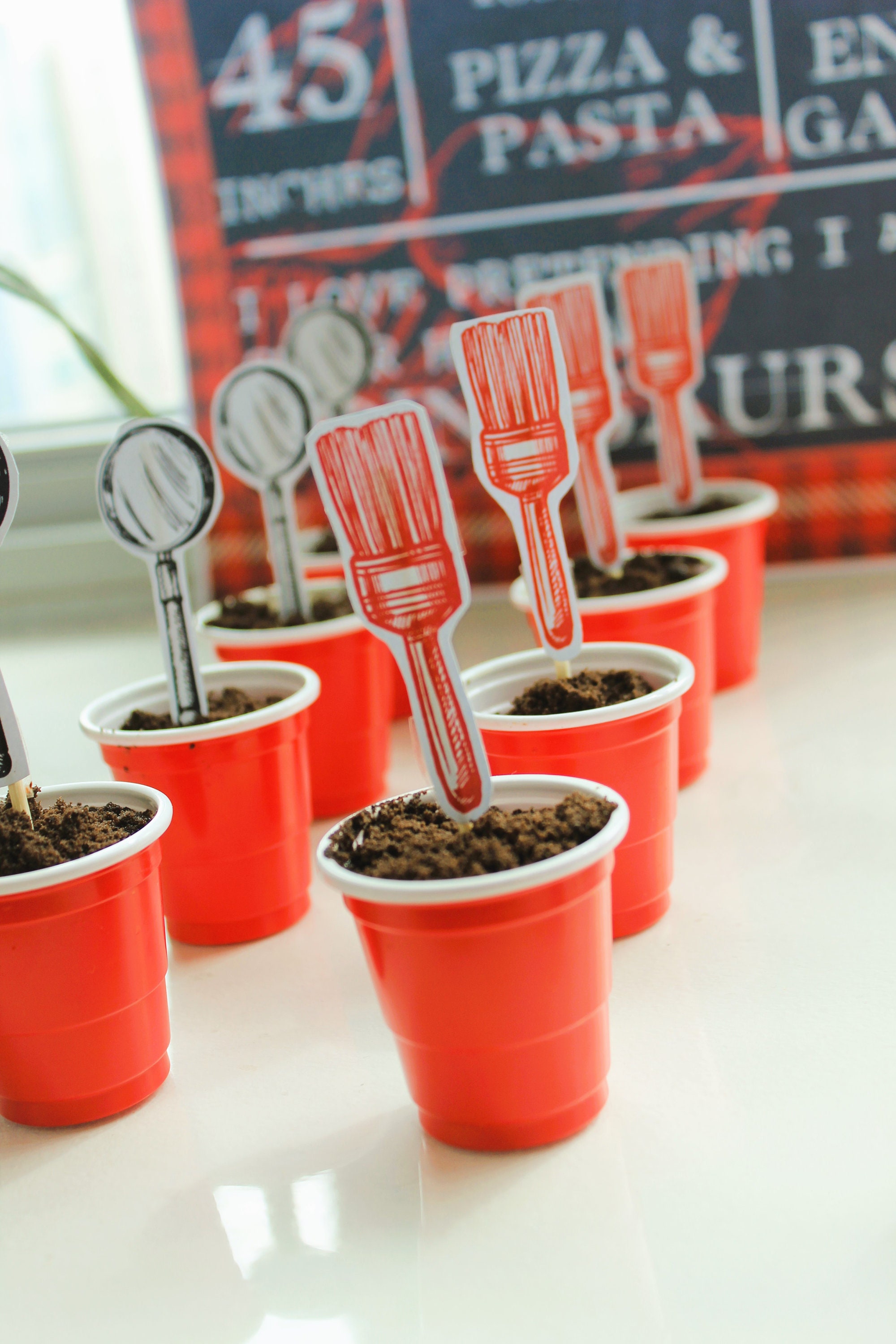 Dinosaur Birthday Party Theme Food Toppers and Labels Dino-dig Food ...