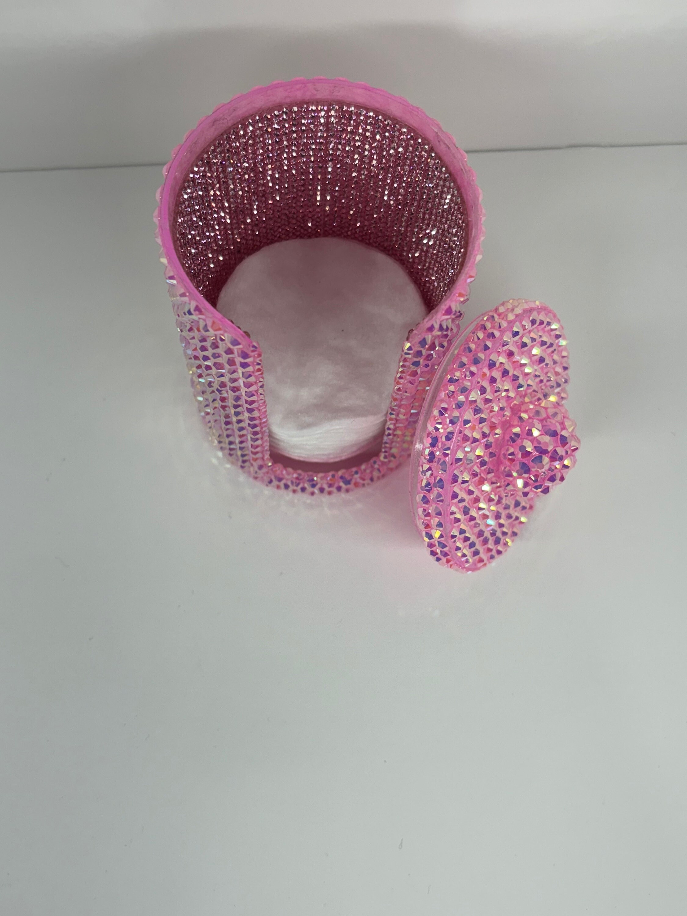 Bedazzled Cotton Swab and Cotton Pad Holder Set - Etsy