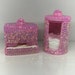 Bedazzled Cotton Swab and Cotton Pad Holder Set - Etsy