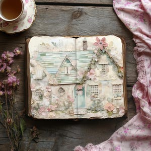 Cottagecore Junk Journal Printable, Vintage Scrapbook Pages, Printable ...