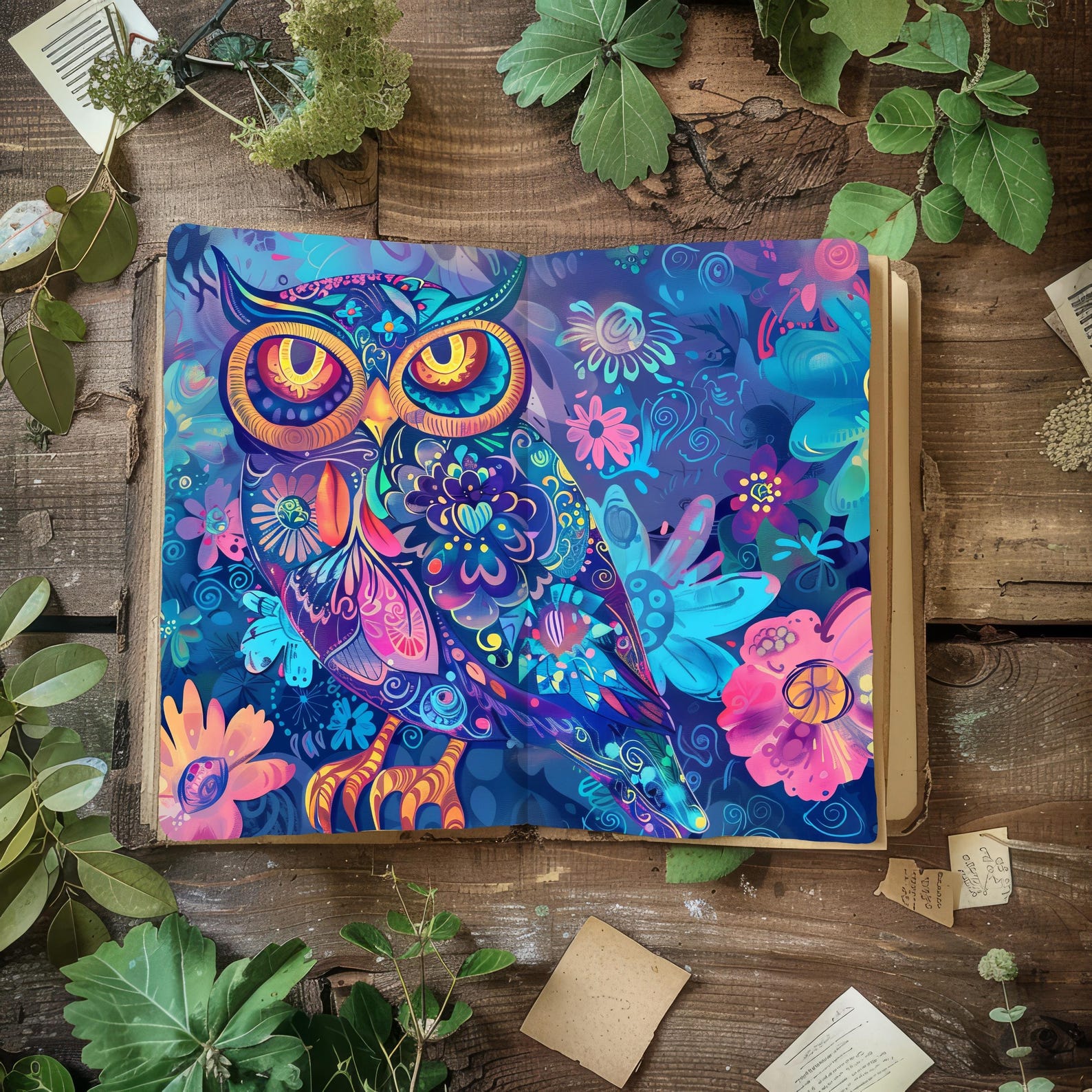 Colorful Junk Journal Kit, Bright Scrapbook Pages, Printable Paper ...