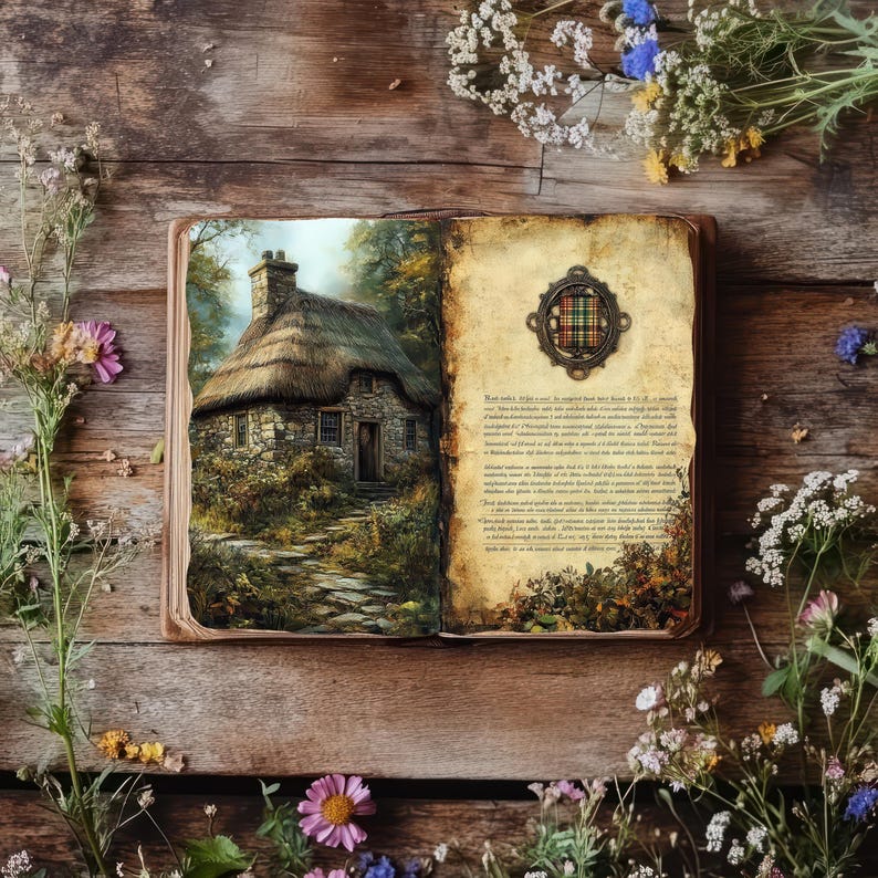 Scotland Junk Journal Kits, Highlands Scrapbook Pages, Scottish ...