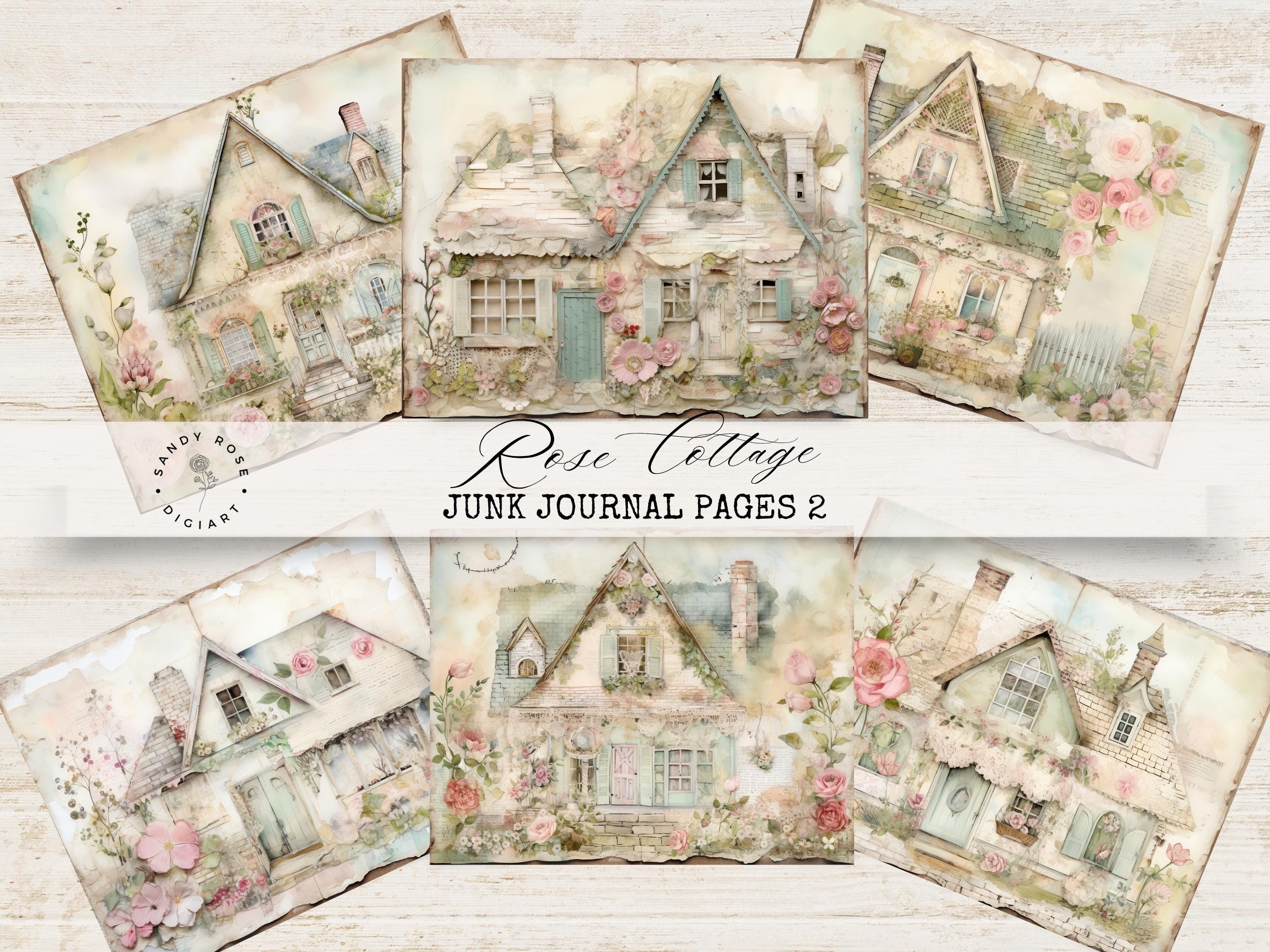 Cottagecore Junk Journal Printable, Vintage Scrapbook Pages, Printable ...