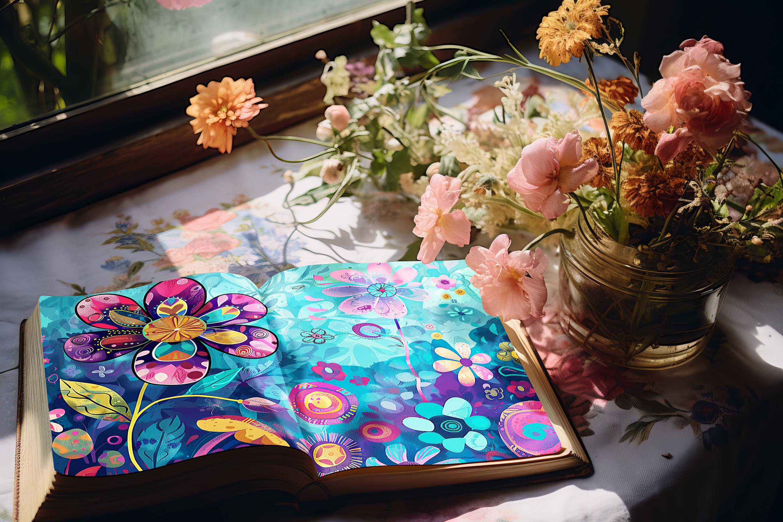 Colorful Junk Journal Kit, Bright Scrapbook Pages, Printable Paper ...