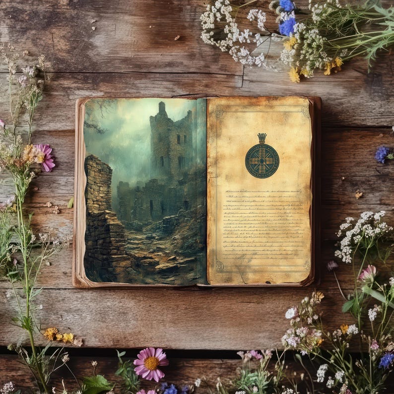 Scotland Junk Journal Kits, Highlands Scrapbook Pages, Scottish ...