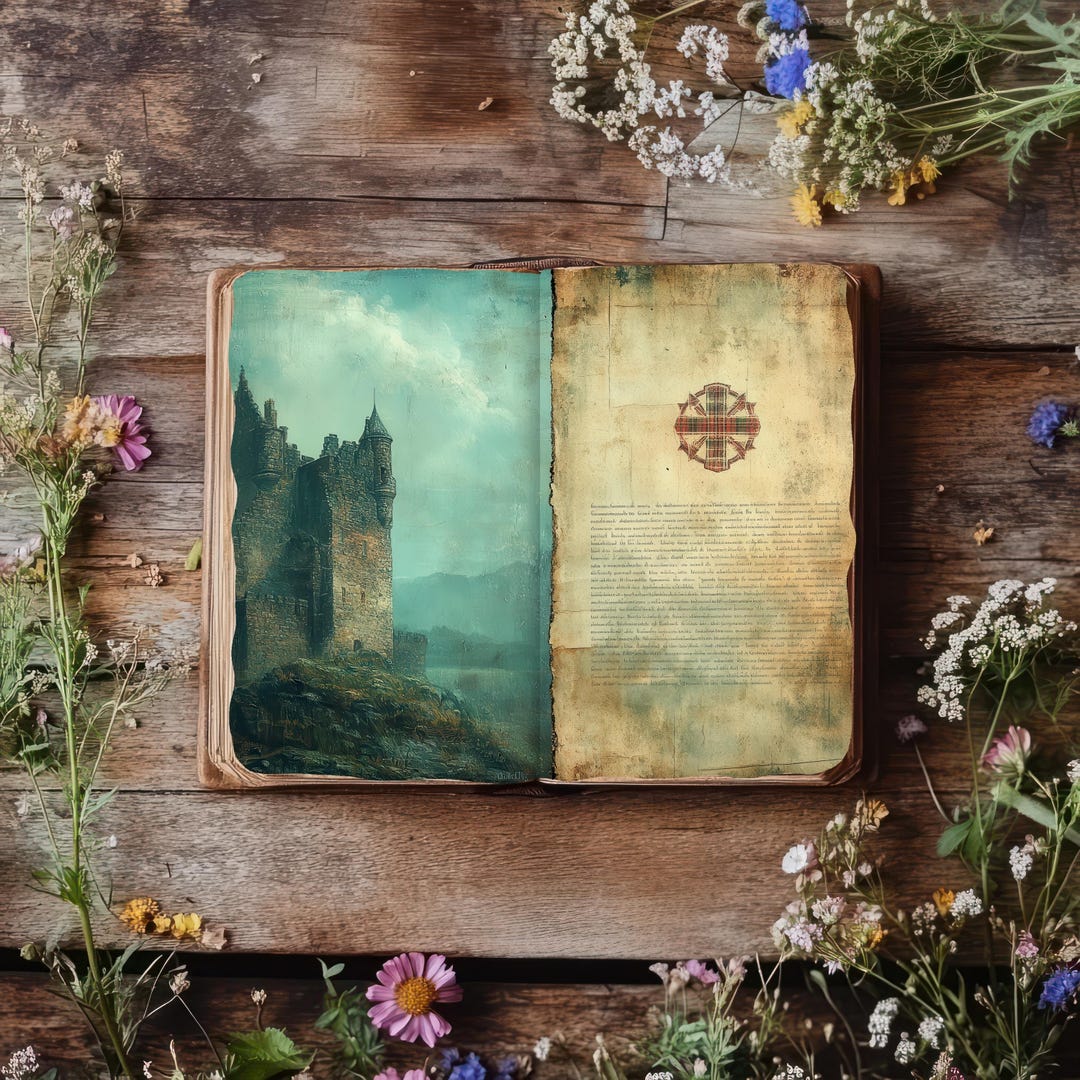 Scotland Junk Journal Kits, Highlands Scrapbook Pages, Scottish ...
