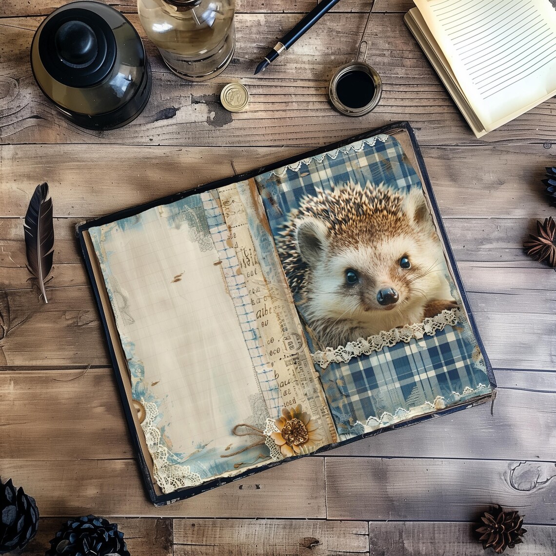 Sewing Theme Printable Junk Journal, Vintage Digital Scrapbook Paper ...