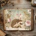 Woodland Animals Junk Journal, Hedgehog Digital Paper, Watercolor ...