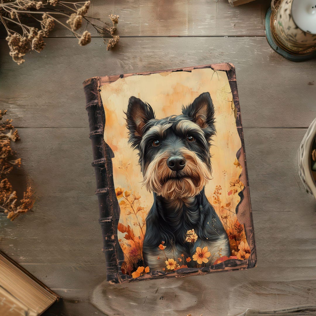 Dog Junk Journal Kit, Autumn Vintage Scrapbook Papers, Fall Rustic ...