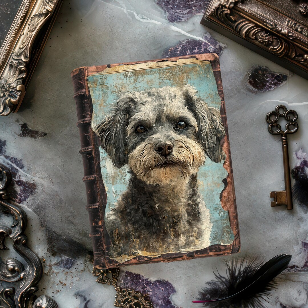 Dog Junk Journal Kit, Cavoodle Vintage Scrapbook Papers, Rustic Journal ...