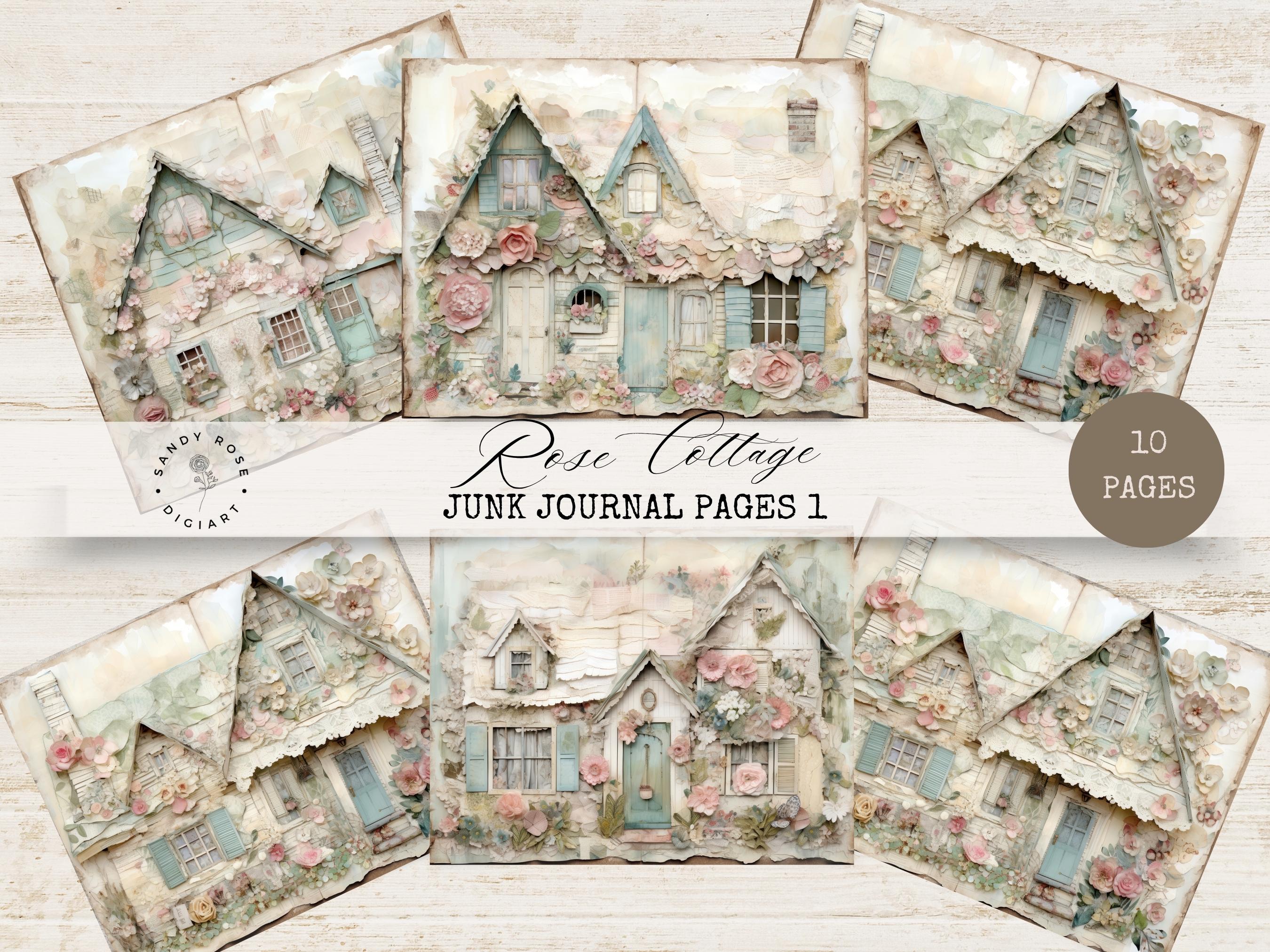 Cottagecore Junk Journal Printable, Vintage Scrapbook Pages, Printable ...