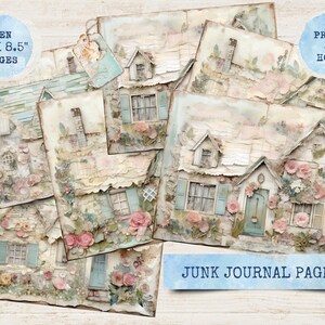 Cottagecore Junk Journal Printable, Vintage Scrapbook Pages, Printable ...