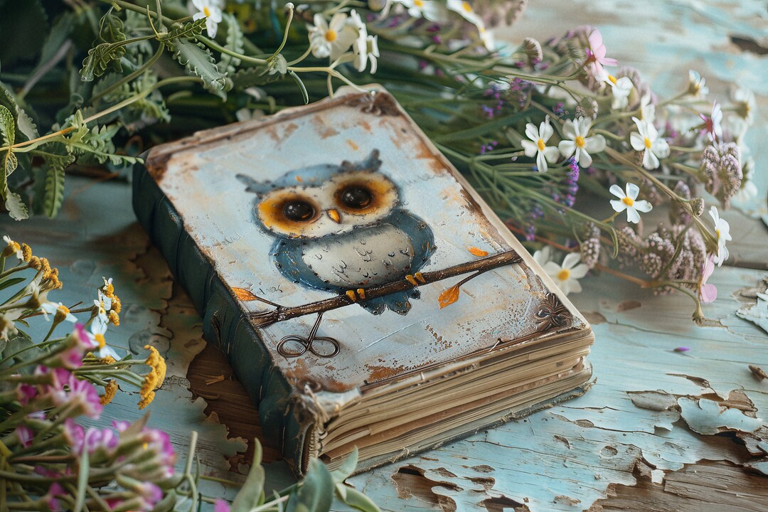 Owl Junk Journal Kit, 6 Cute Owl Digital Papers, Scrapbook Pages ...