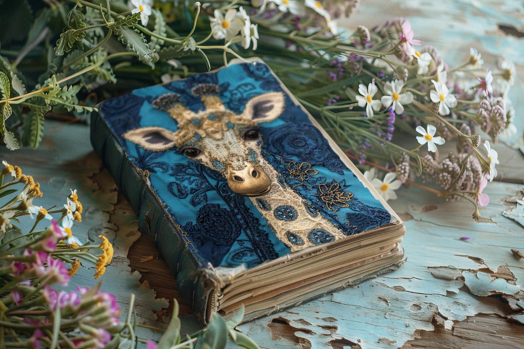 Elephant Junk Journal, Embellished Scrapbook Pages, Quilted Zebra ...