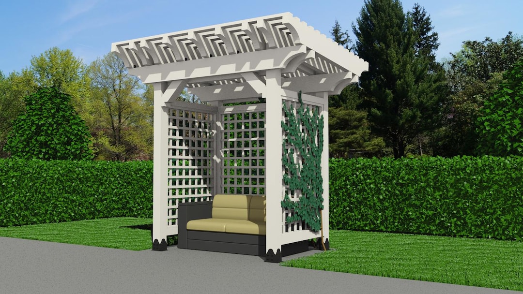 8' X 10' DIY Gazebo With Lattice Walls – A Perfect Blend of Function ...