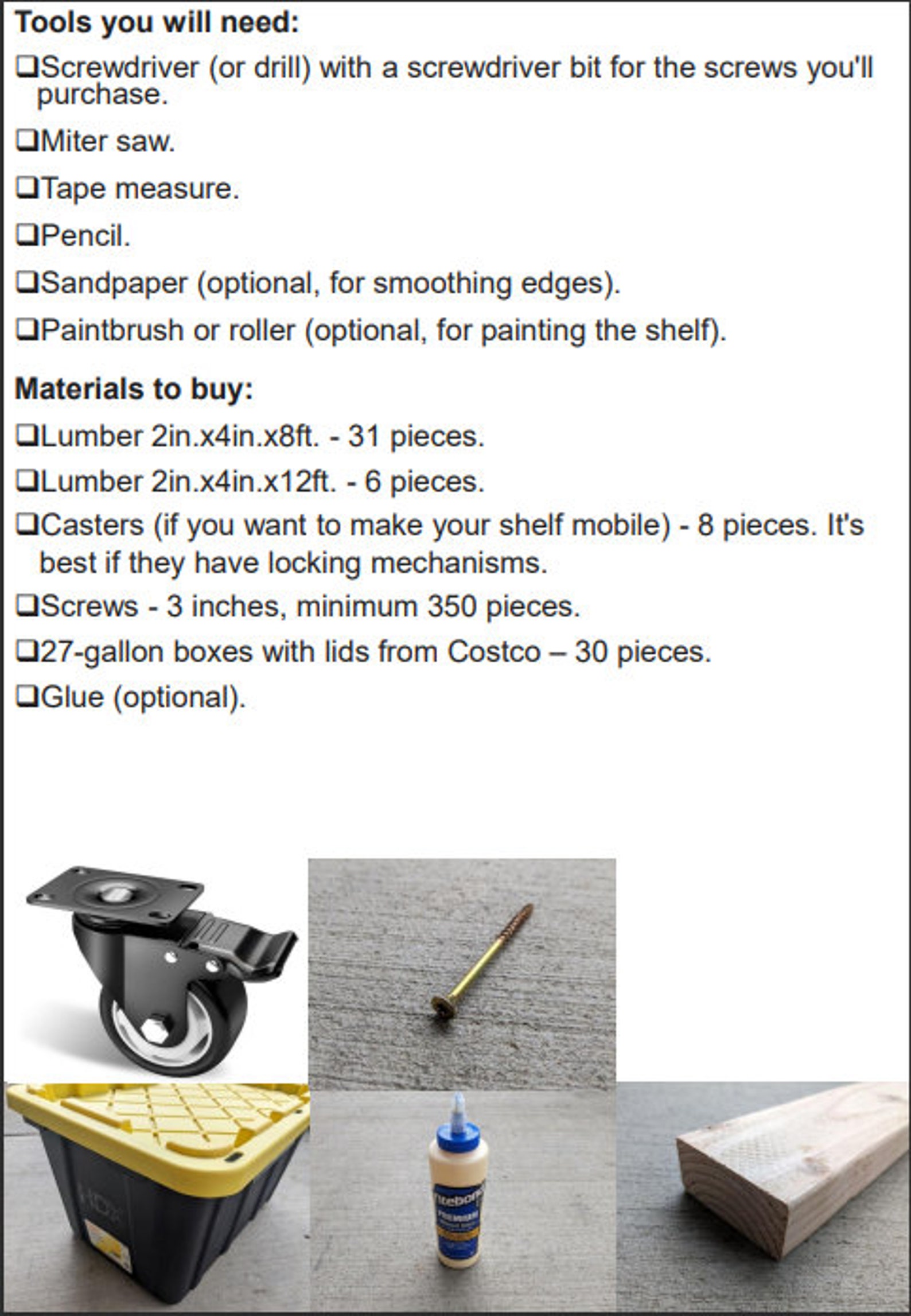 Ultimate 27-gallon Mobile Tote Storage Rack Plans | Garage Shelves ...