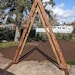 Portable Wooden Triangle Wedding Arbor DIY Plans for Ceremony Arch Boho ...