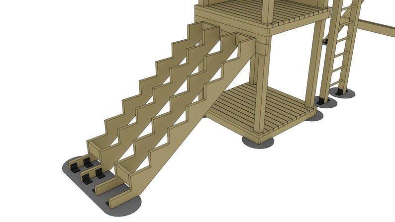 DIY Guide | Wooden Playground Tower Playset With Slide & Swingset ...
