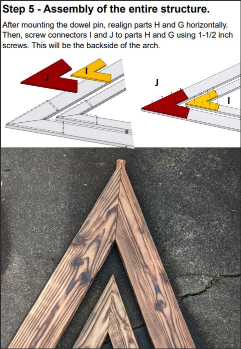 Portable Wooden Triangle Wedding Arbor | DIY Plans for Ceremony Arch ...