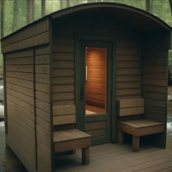 Small Barrel Sauna DIY Build Plans - 2 People - Etsy Canada