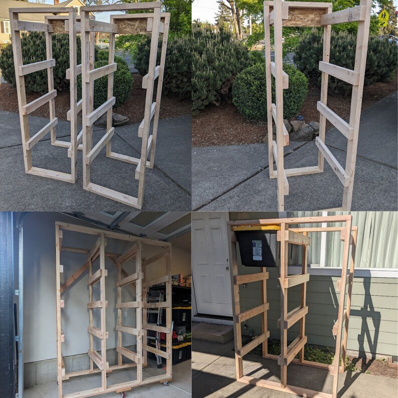 DIY Garage Storage Rack Shelf Plan for 20 Bins Garage Organization ...