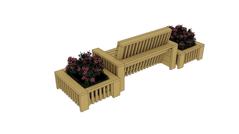 Luxury DIY Outdoor Planter Bench Woodworking Plans for a Stunning ...