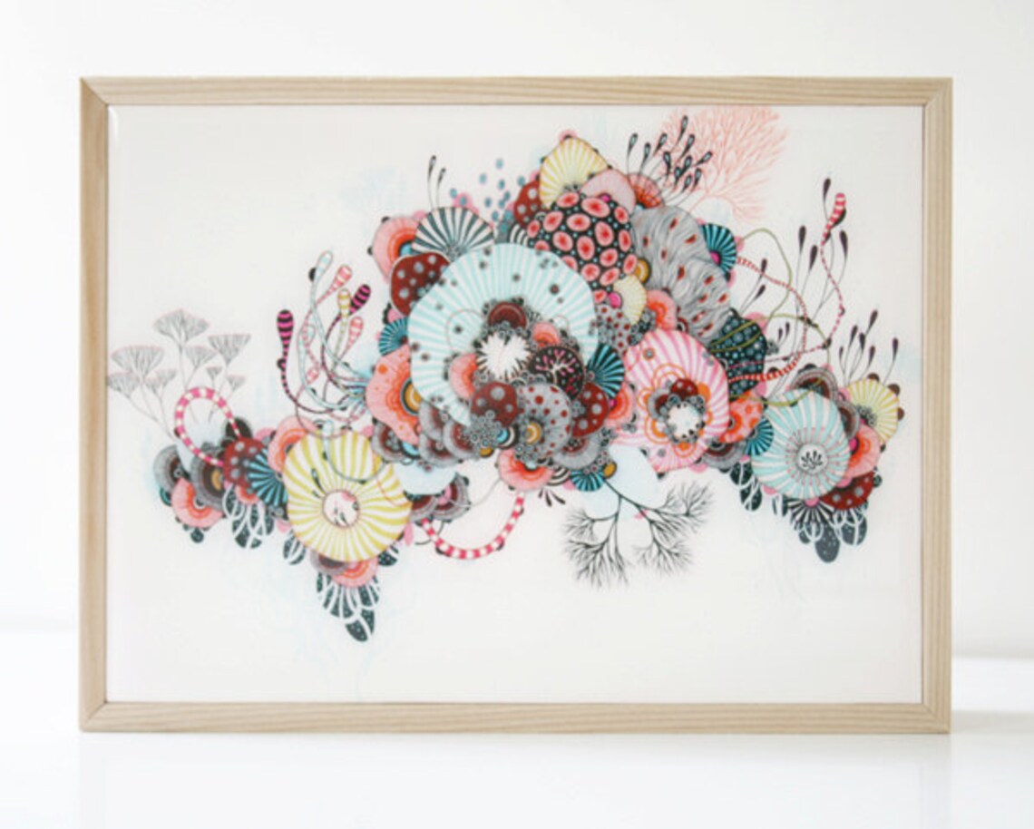 Biome Resin-coated Print on Wood Panel - Etsy